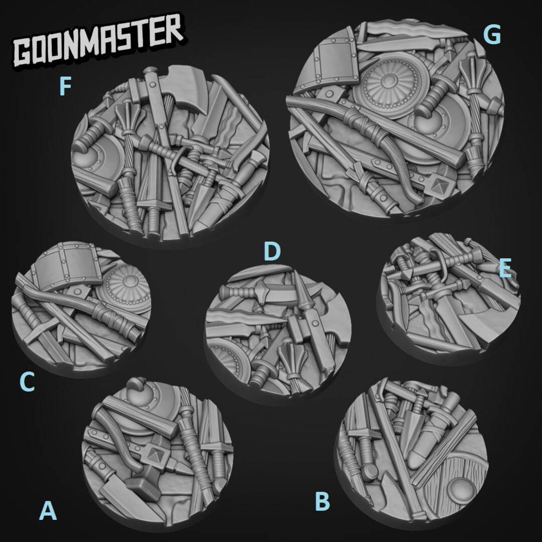 Weapons of War Bases Goon Master Games 8k 3D Prints - Etsy