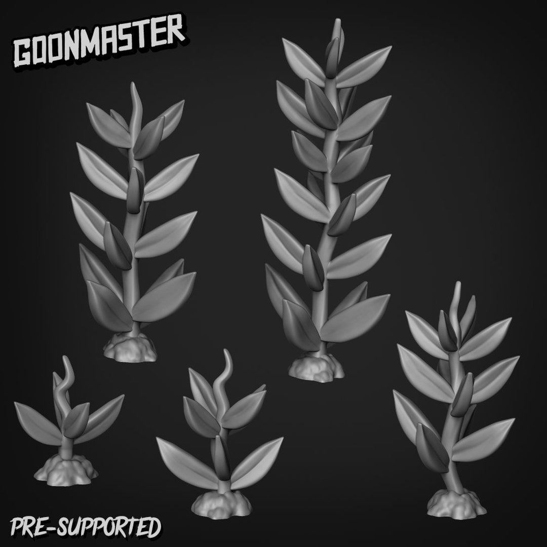 ZZ Plant Pack | Goon Master Games | 12k 3D Prints | Tabletop Miniatures ...