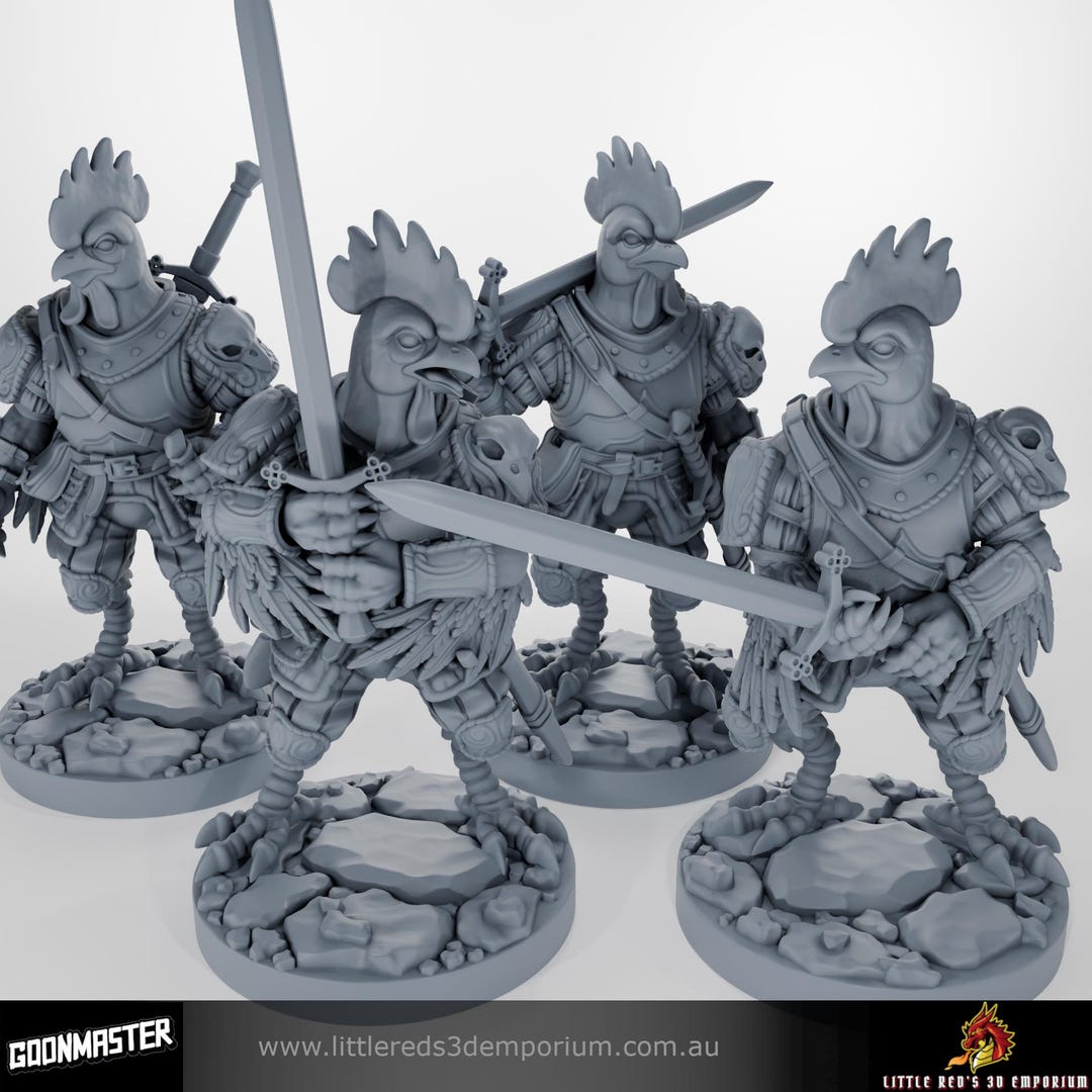 Chicken Knights | Goon Master Games | 12k 3D Prints | Tabletop ...