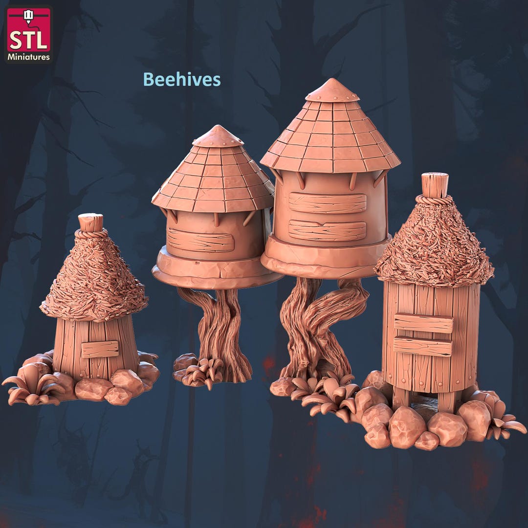 Beekeepers Props | STL Miniatures | 12k 3D Prints | Tabletop Miniatures ...