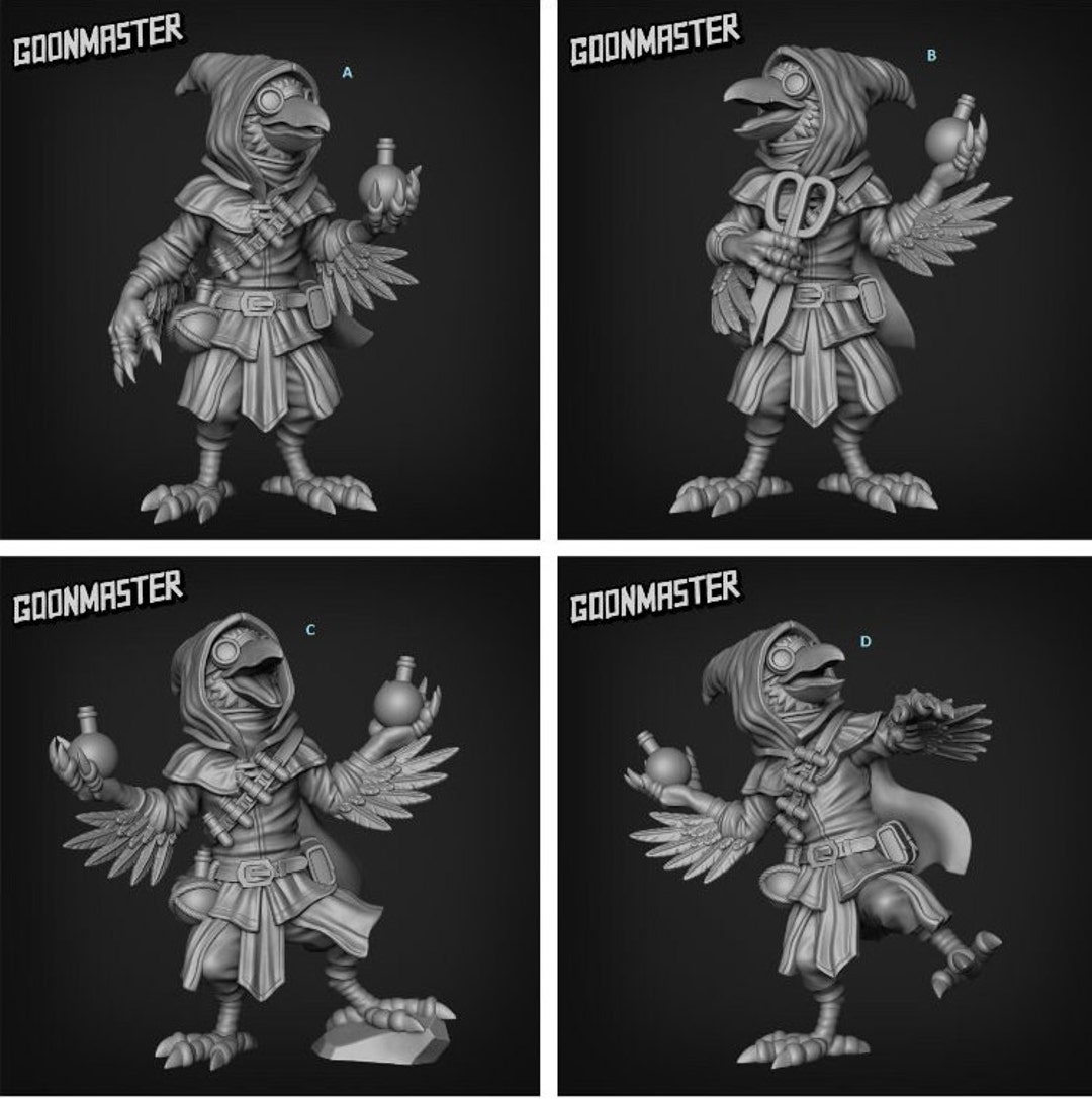 Plague Birds | Plague Bird Set | Goon Master Games | 12k 3D Prints ...