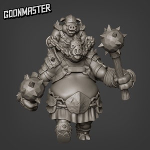 Pig Ogres Hogs of War Set Goon Master Games 12k 3D Prints Tabletop ...