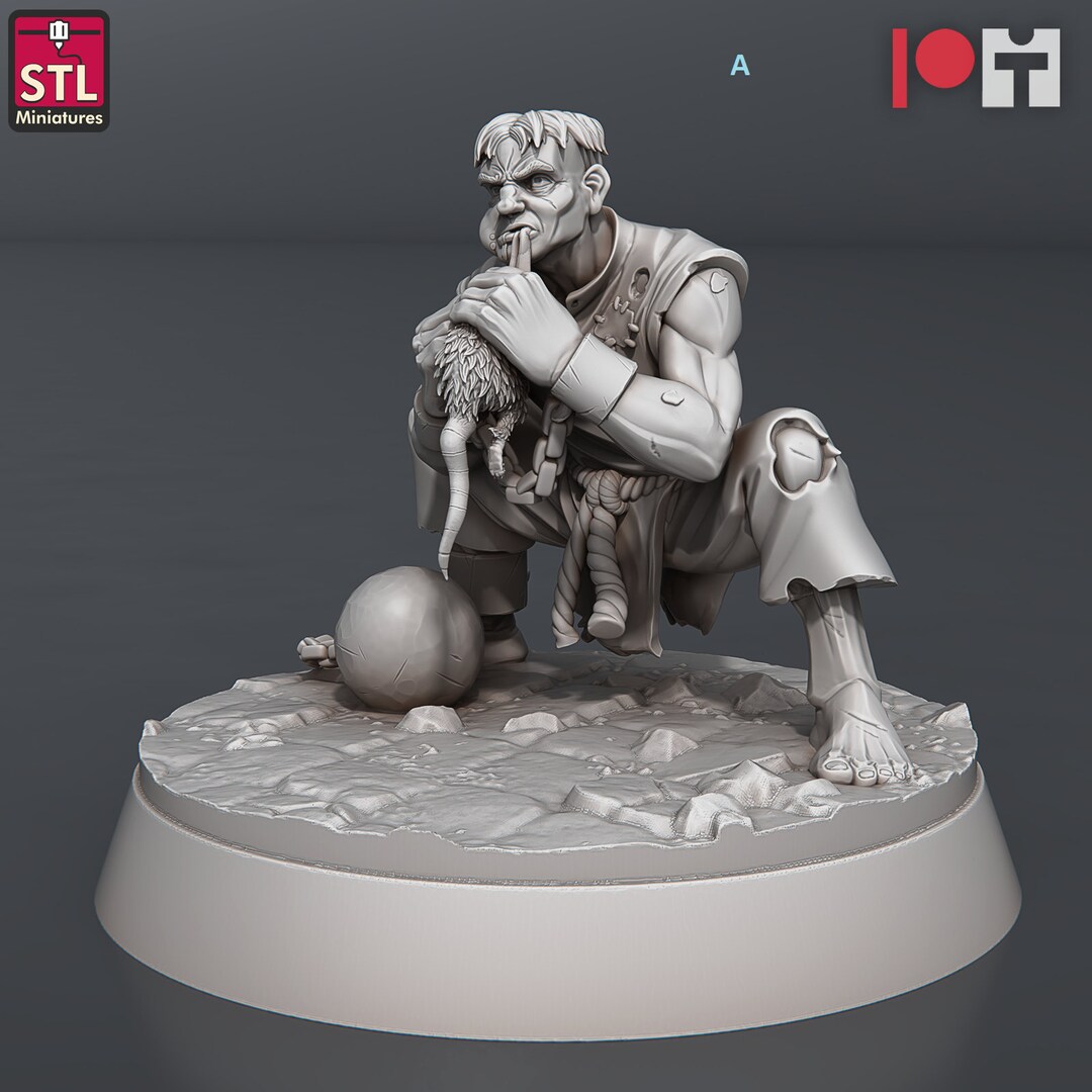 Inmates | STL Miniatures | 12k 3D Prints | Tabletop Miniatures | 28mm ...