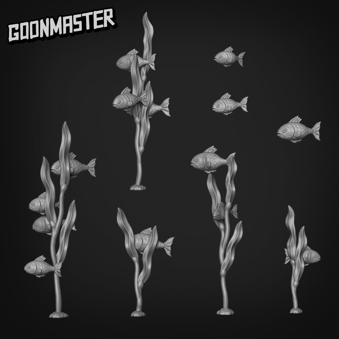 Fish Pack Goon Master Games 8k 3D Prints Tabletop Miniatures - Etsy