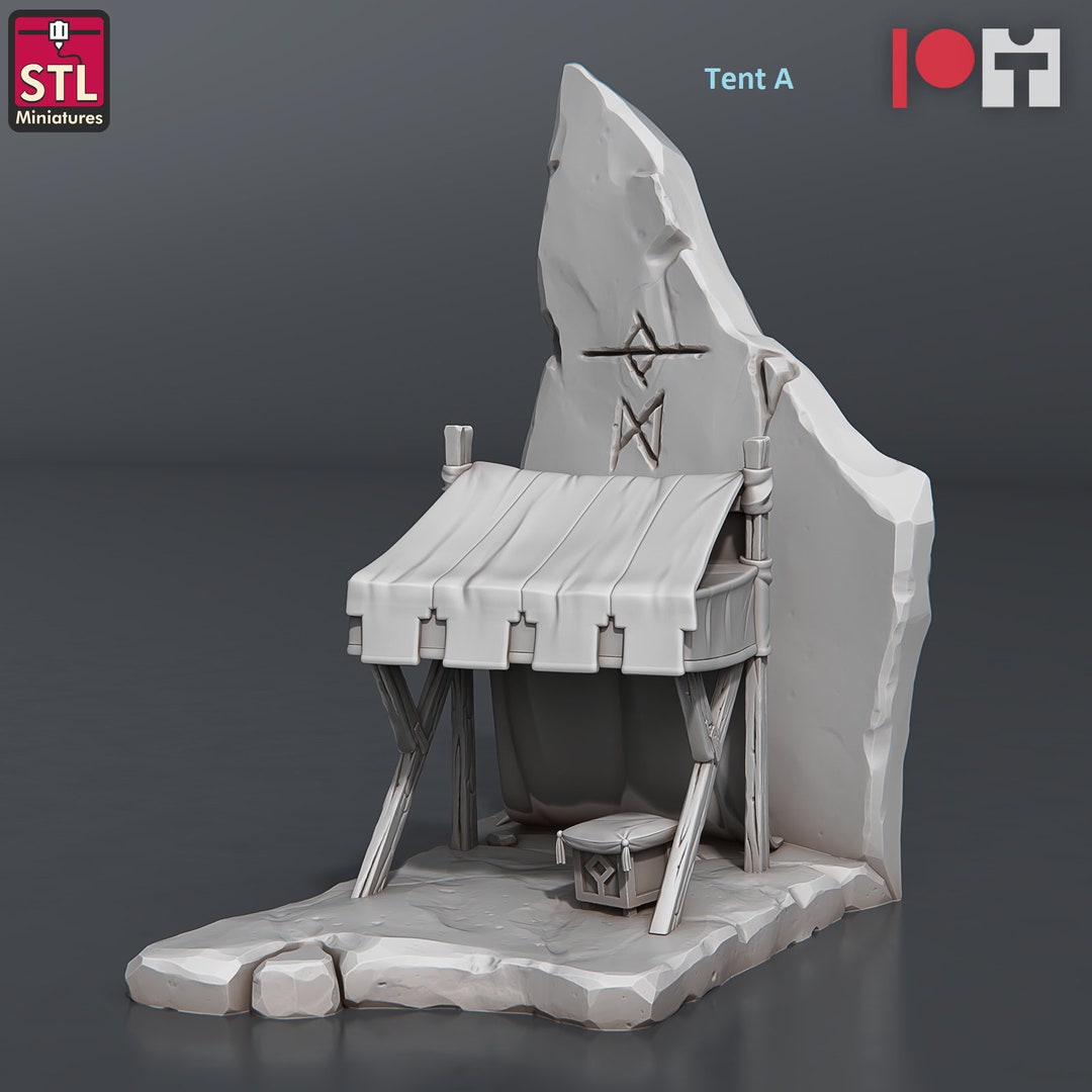 Dwarf Camp Props | STL Miniatures | 12k 3D Prints | Tabletop Miniatures ...