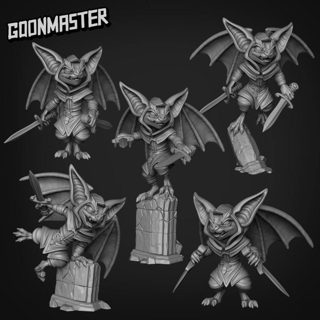 Bat Rogues | Goon Master Games | 12k 3D Prints | Tabletop Miniatures ...