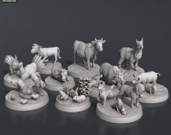 Small_construct_b_ Constructor Set STL Miniatures 28mm Dnd Miniatures ...