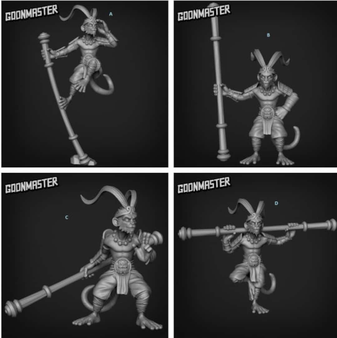 Monkey Kings | Monkey King Set | Goon Master Games | 12k 3D Prints ...