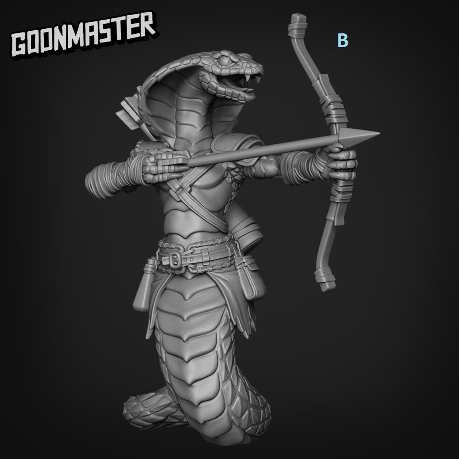 Snake Archers Sinister Snakes Set Goon Master Games 12k 3D Prints ...