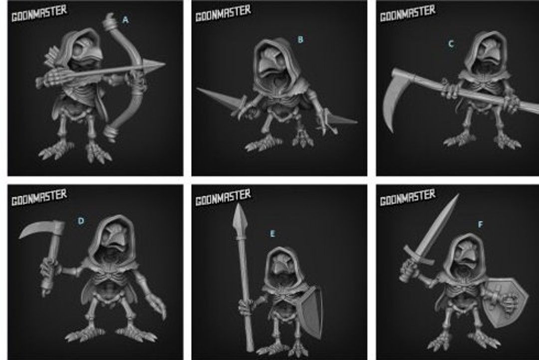 Skeleton Crows | Weasel Witch Hunter | Goon Master Games | 12k 3D ...