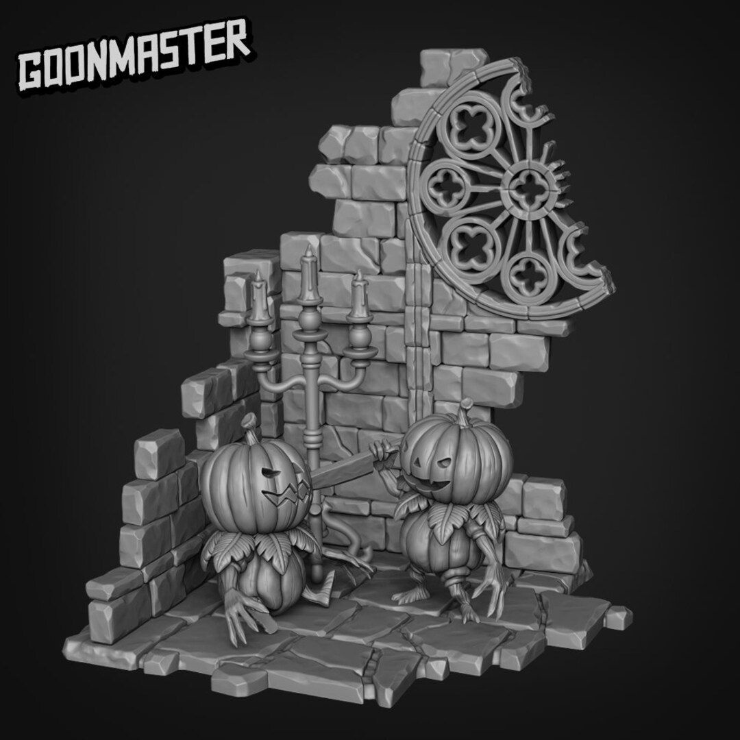Lumpkin Carving Diorama | Plague Birds Set | Goon Master Games | 12k 3D ...