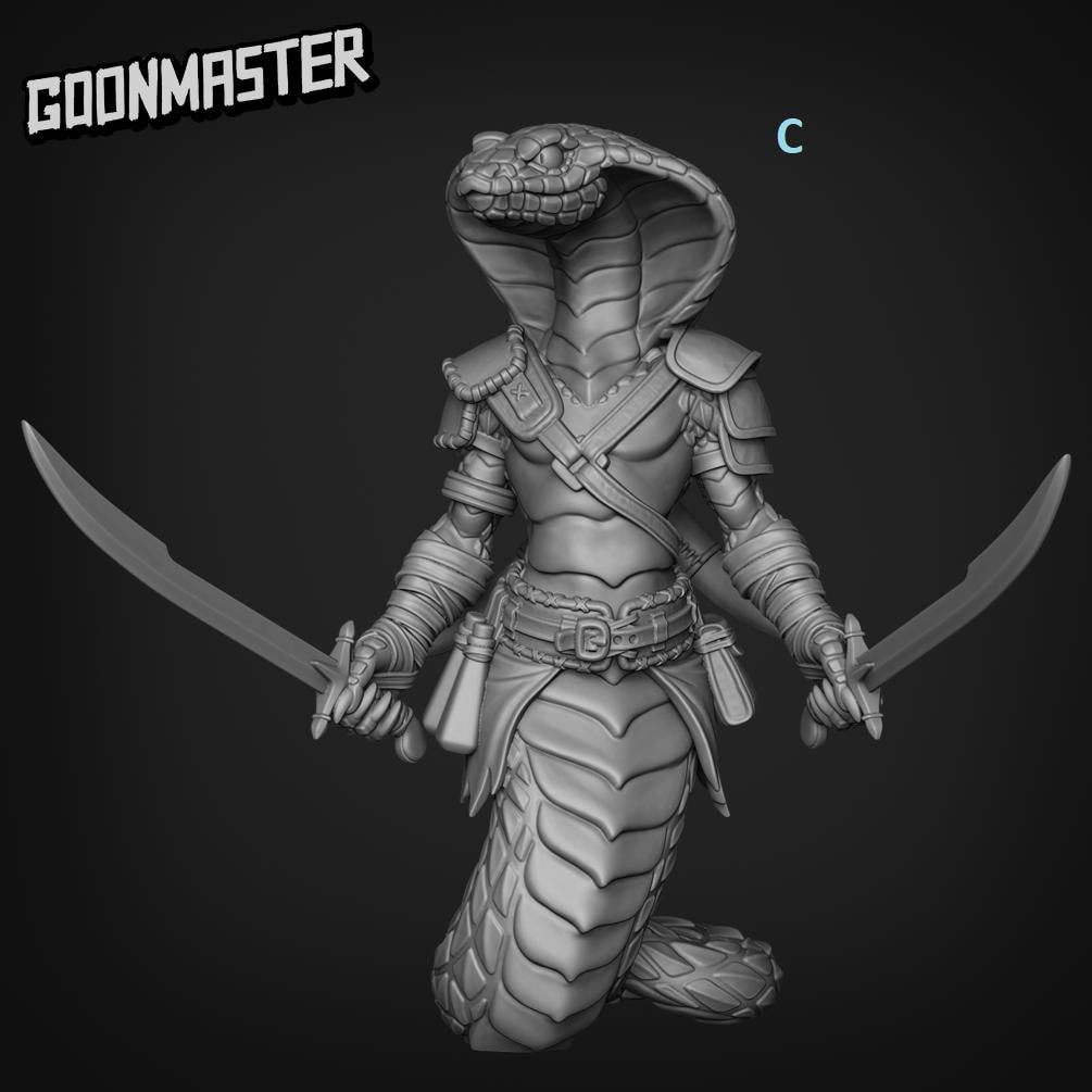 Snake Warriors Sinister Snakes Set Goon Master Games 12k 3D Prints ...