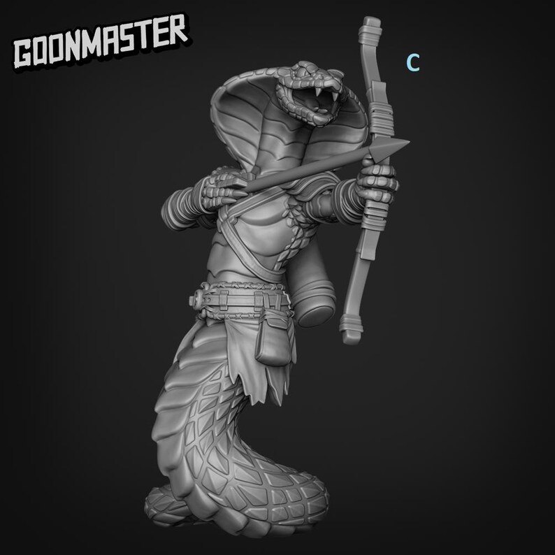 Snake Archers | Sinister Snakes Set | Goon Master Games | 12k 3D Prints ...