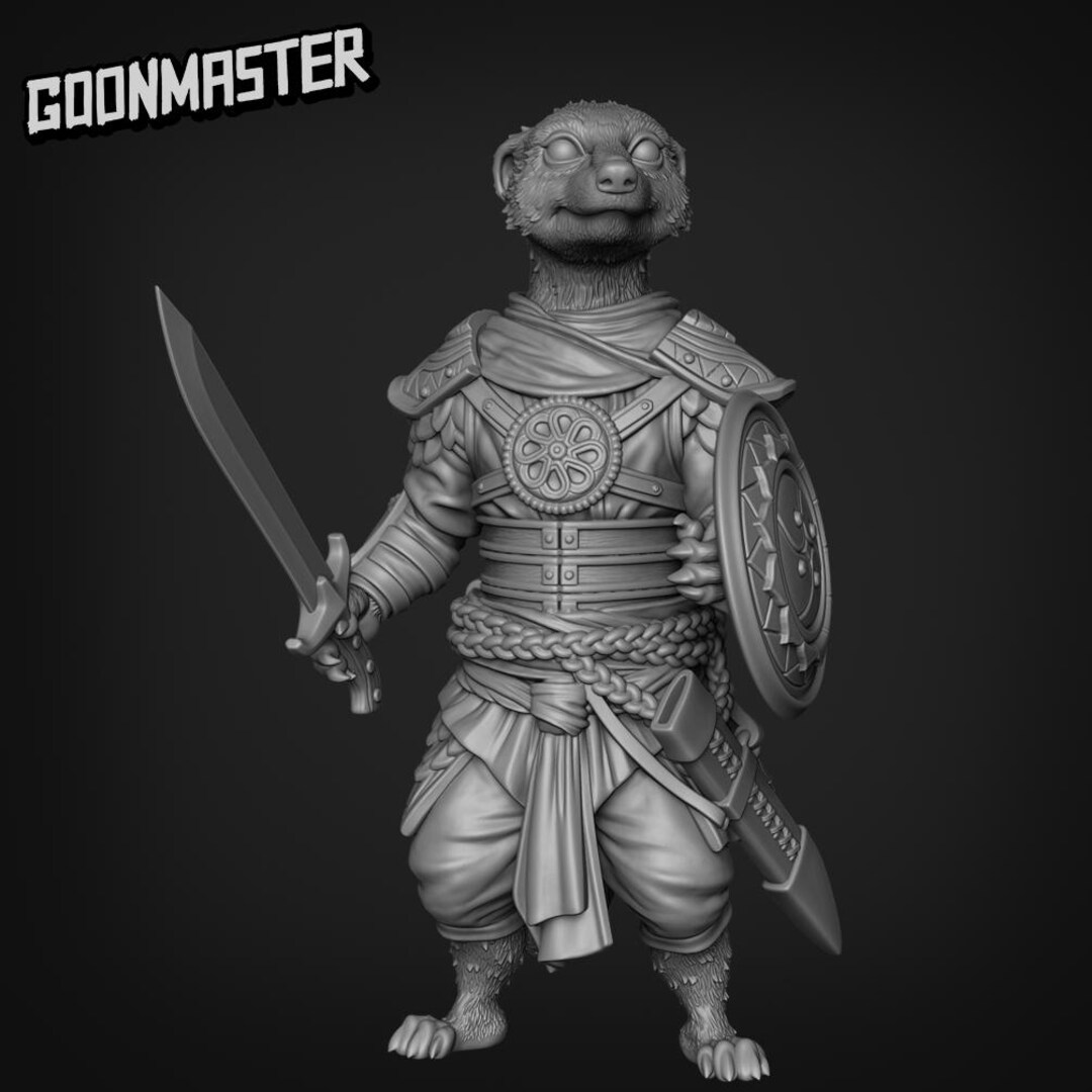 Meerkat Swordmen Alt Versions | Goon Master Games | 12k 3D Prints ...