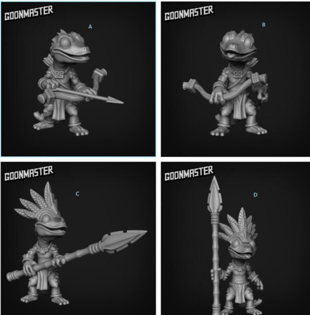 Geckos Killer Crocs Set Goon Master Games 8k 3D Prints - Etsy