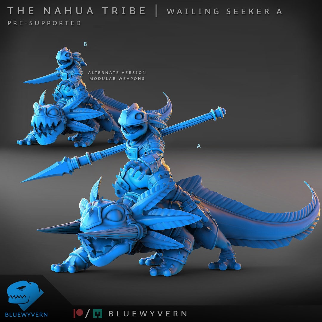 Wailing Seekers | Nahua Tribe Set B | Blue Wyvern | 12k 3D Prints ...