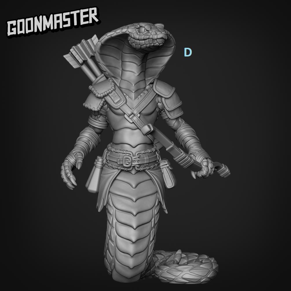 Snake Archers | Sinister Snakes Set | Goon Master Games | 12k 3D Prints ...