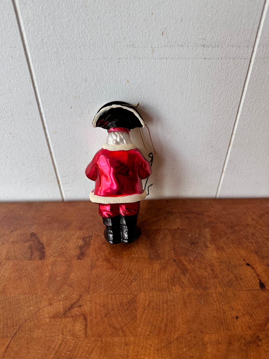 Pirate Santa Glass Christmas Ornament - Etsy