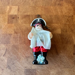 Pirate Santa Glass Christmas Ornament - Etsy