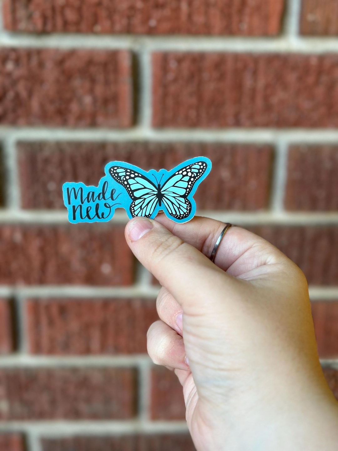 Light Blue Butterfly Sticker - Etsy