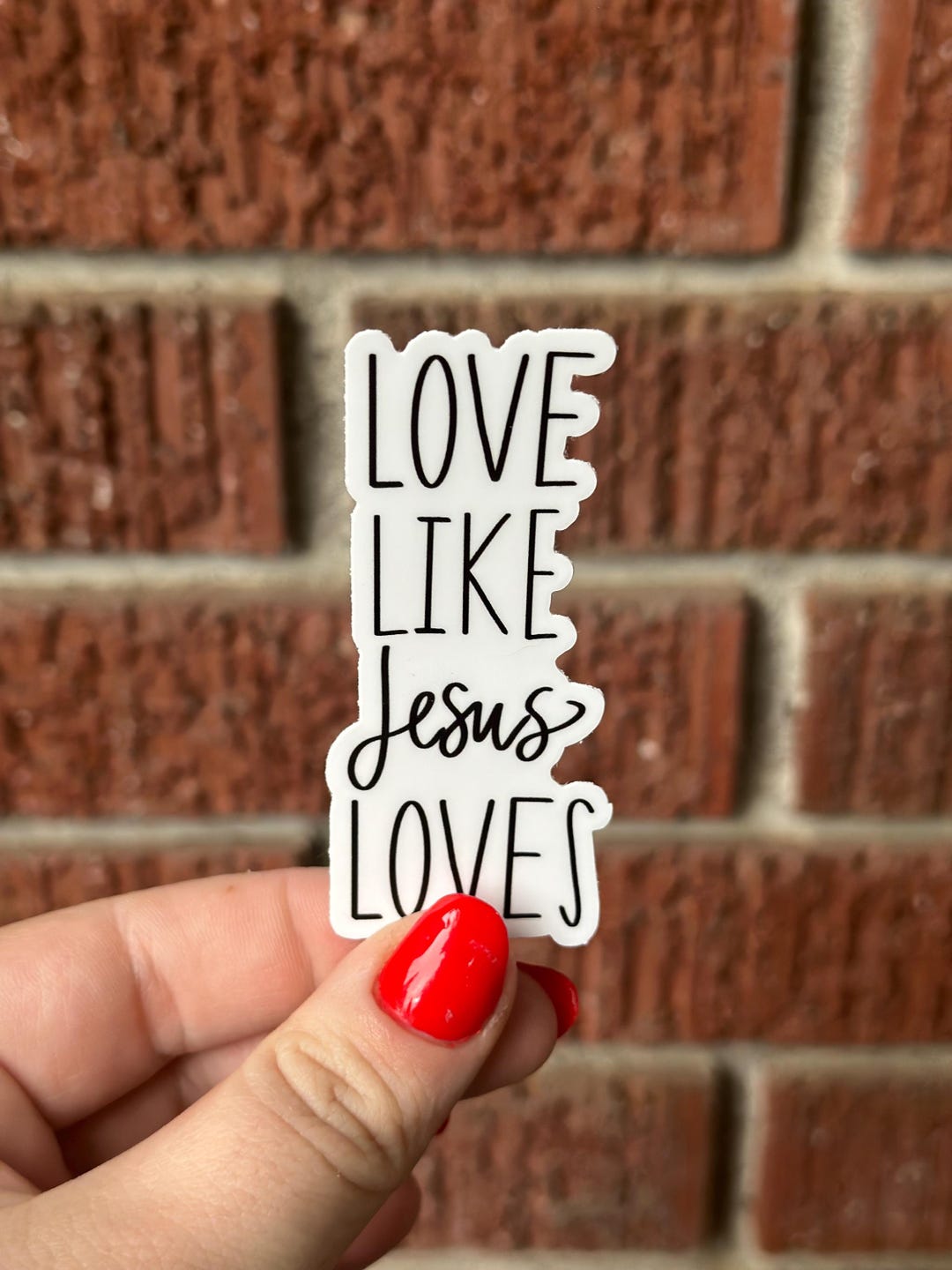 Love Like Jesus Loves Sticker - Etsy