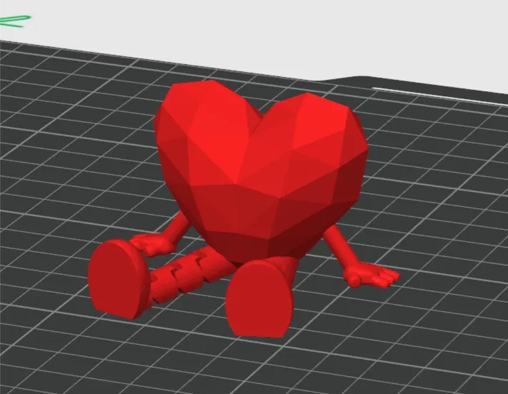 Articulated Heart – 3D Printed Flexible Heart Sculpture - Etsy