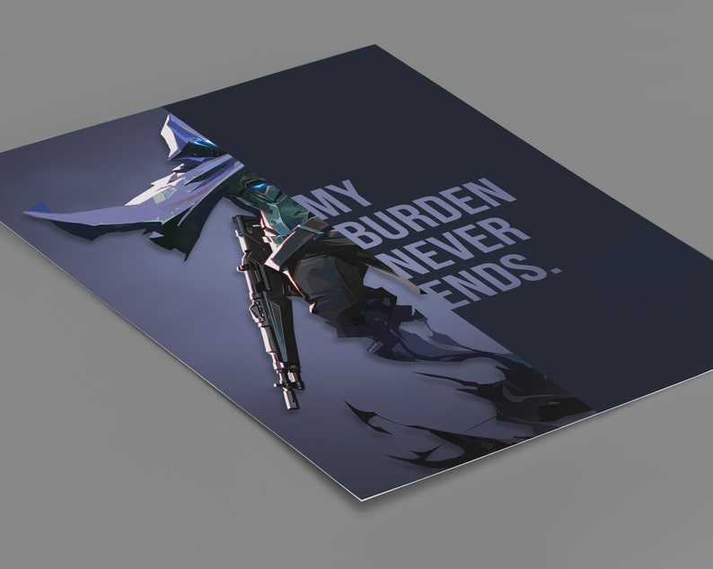 Valorant Omen Poster A4 And A3 Sizes Gaming Poster Gaming Etsy Singapore