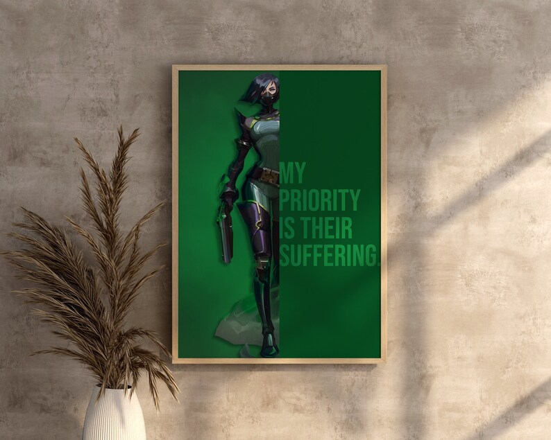 Valorant Viper Poster A4 And A3 Sizes Gaming Poster Gaming Etsy Canada