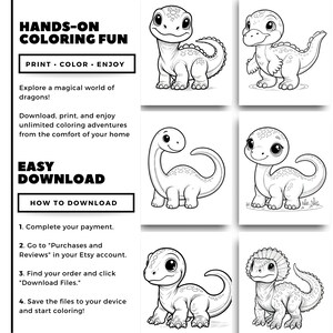 51 Dinosaur Coloring Pages PDF | Printable Activity Book for Kids ...