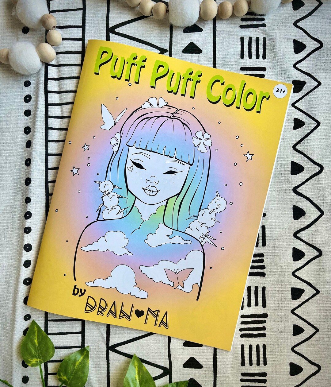 Puff Puff Color, Adult Coloring Book, Coloring Books, Unique Coloring ...