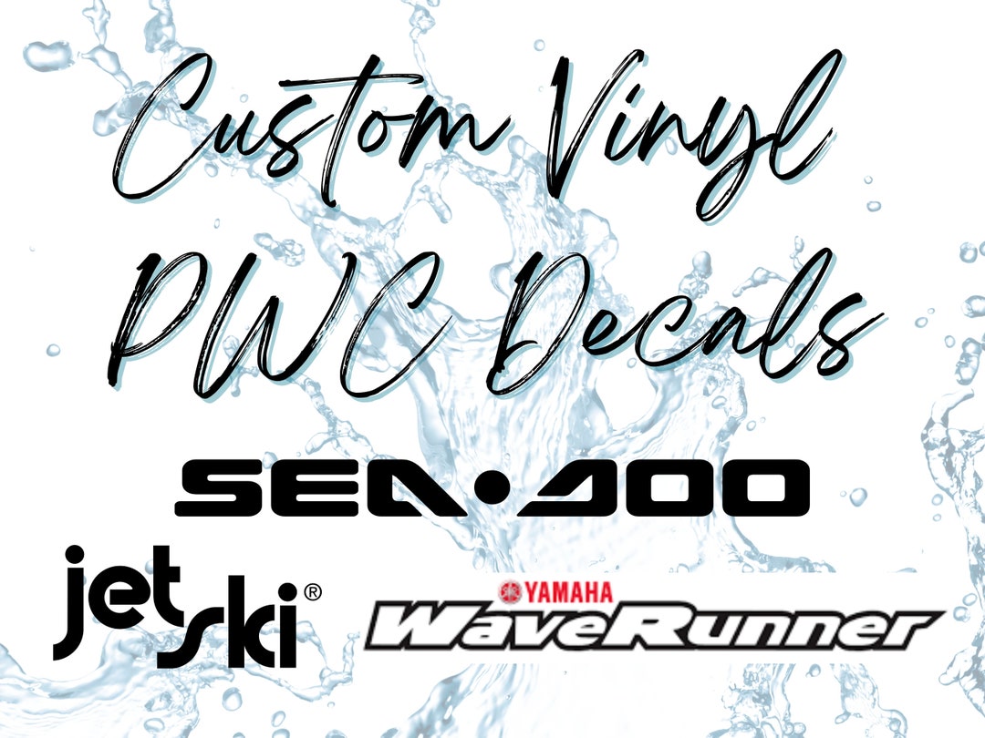Custom PWC Decal Set of Two. Personalize Your Jet Ski, Sea Doo, Wave ...