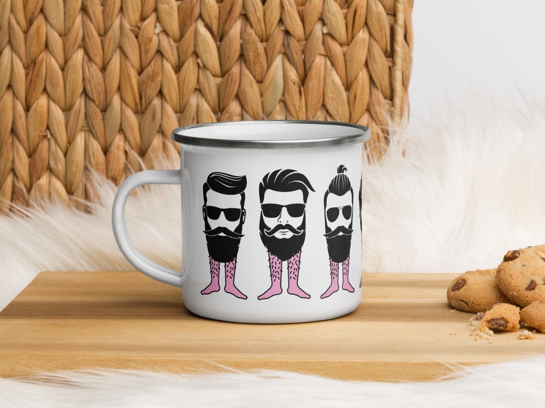 Hairy Man Beard & Bun Coffee Mug, Funny Christmas Gift - Etsy