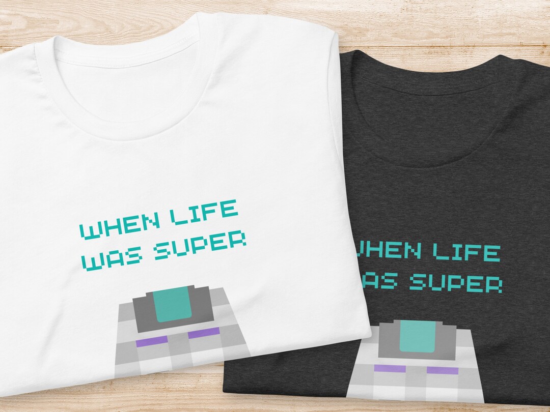 Super Nintendo SNES Retro Video Game T-shirts. 80s 90s - Etsy