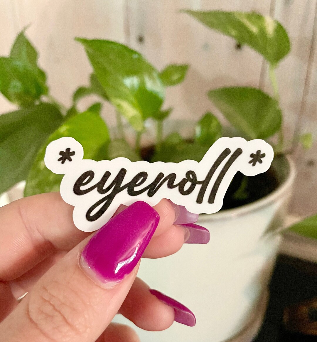 Eye Roll Sticker - Etsy