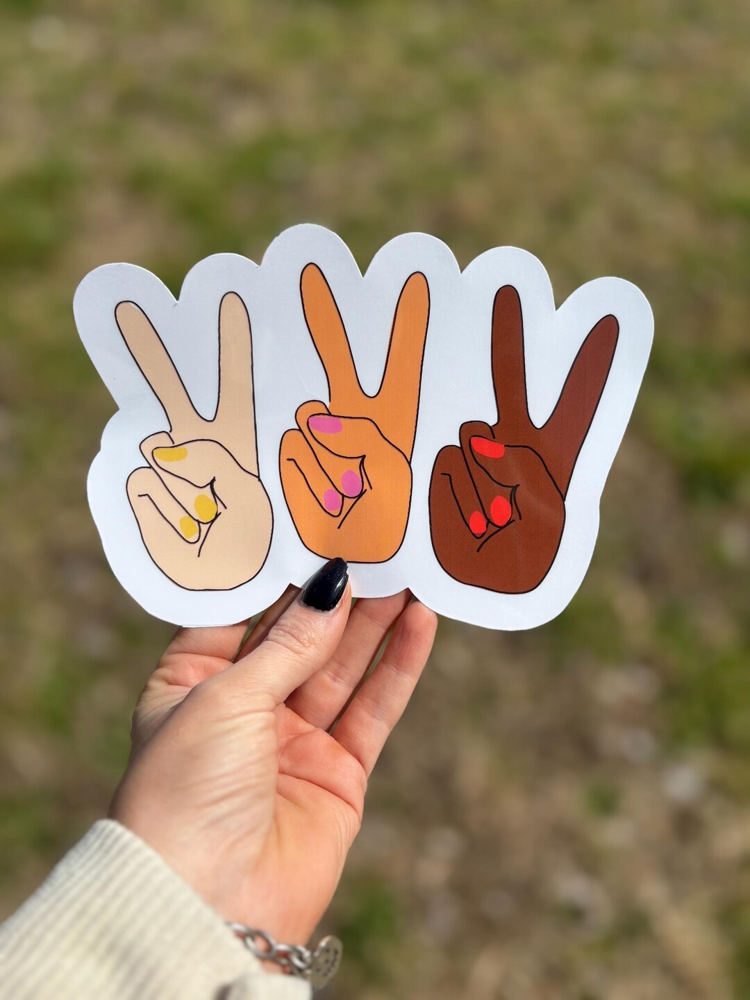 Peace Sticker| Peace Sign Language Sticker| Diversity Sticker - Etsy