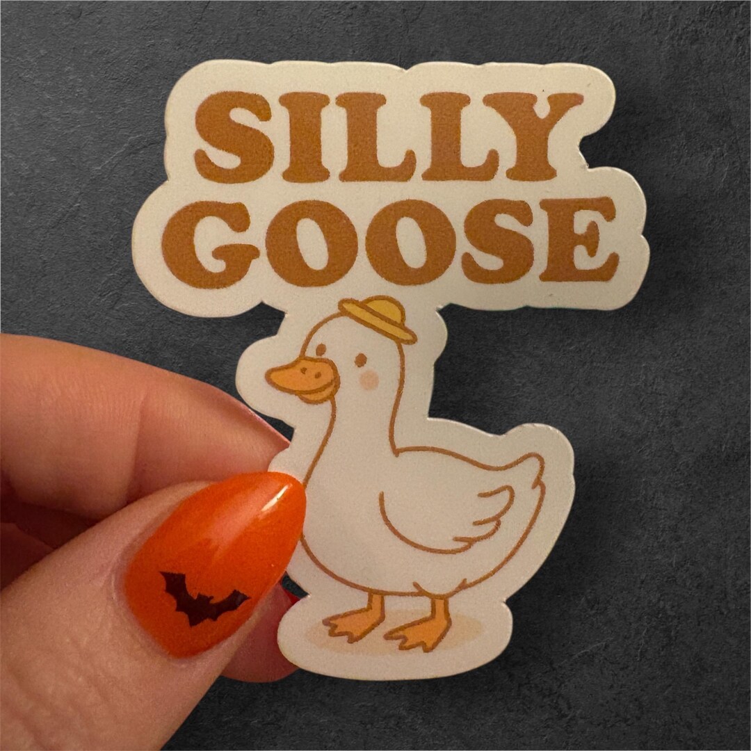 Silly Goose Sticker - Etsy