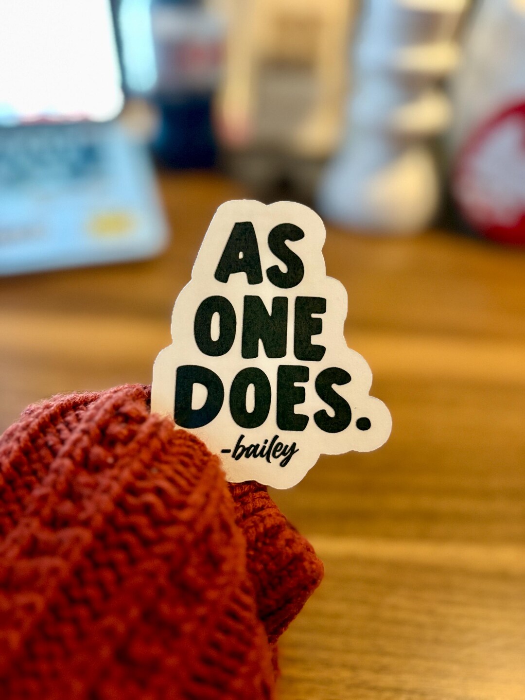As One Does- Bailey Sarian Sticker - Etsy