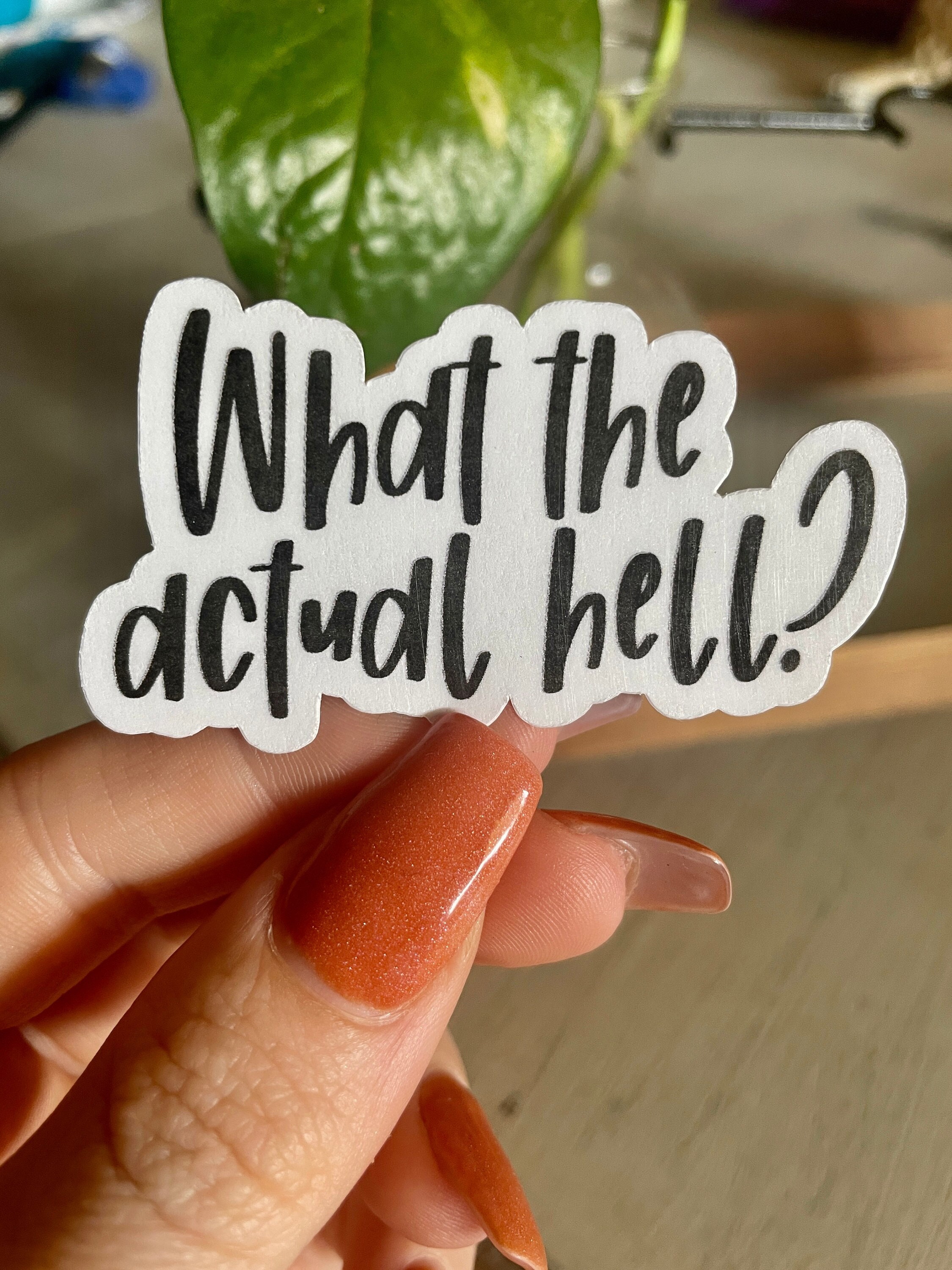 Danielle Kirsty What the Actual Hell Sticker - Etsy