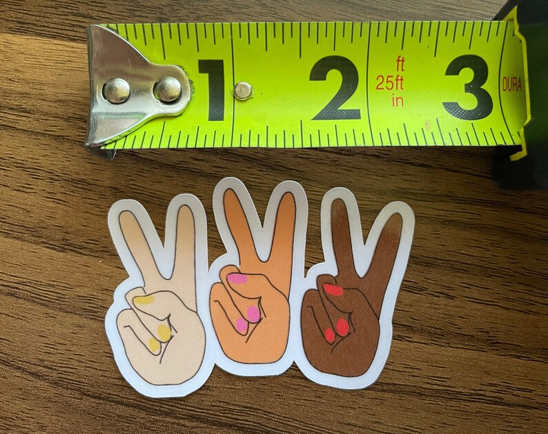 Peace Sign Hands Unity Sticker - Etsy