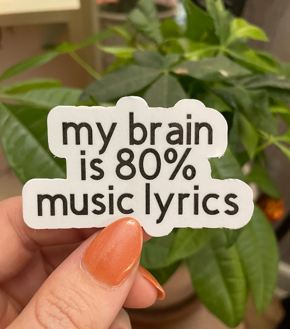 Music Sticker Humor Funny lyrics - Etsy
