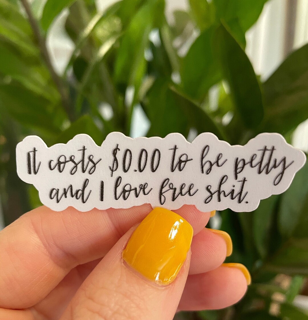Petty Sticker|being Petty - Etsy