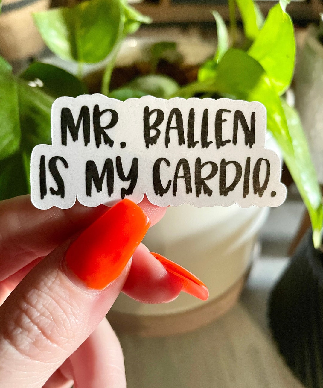 Mr. Ballen is My Cardio Sticker - Etsy