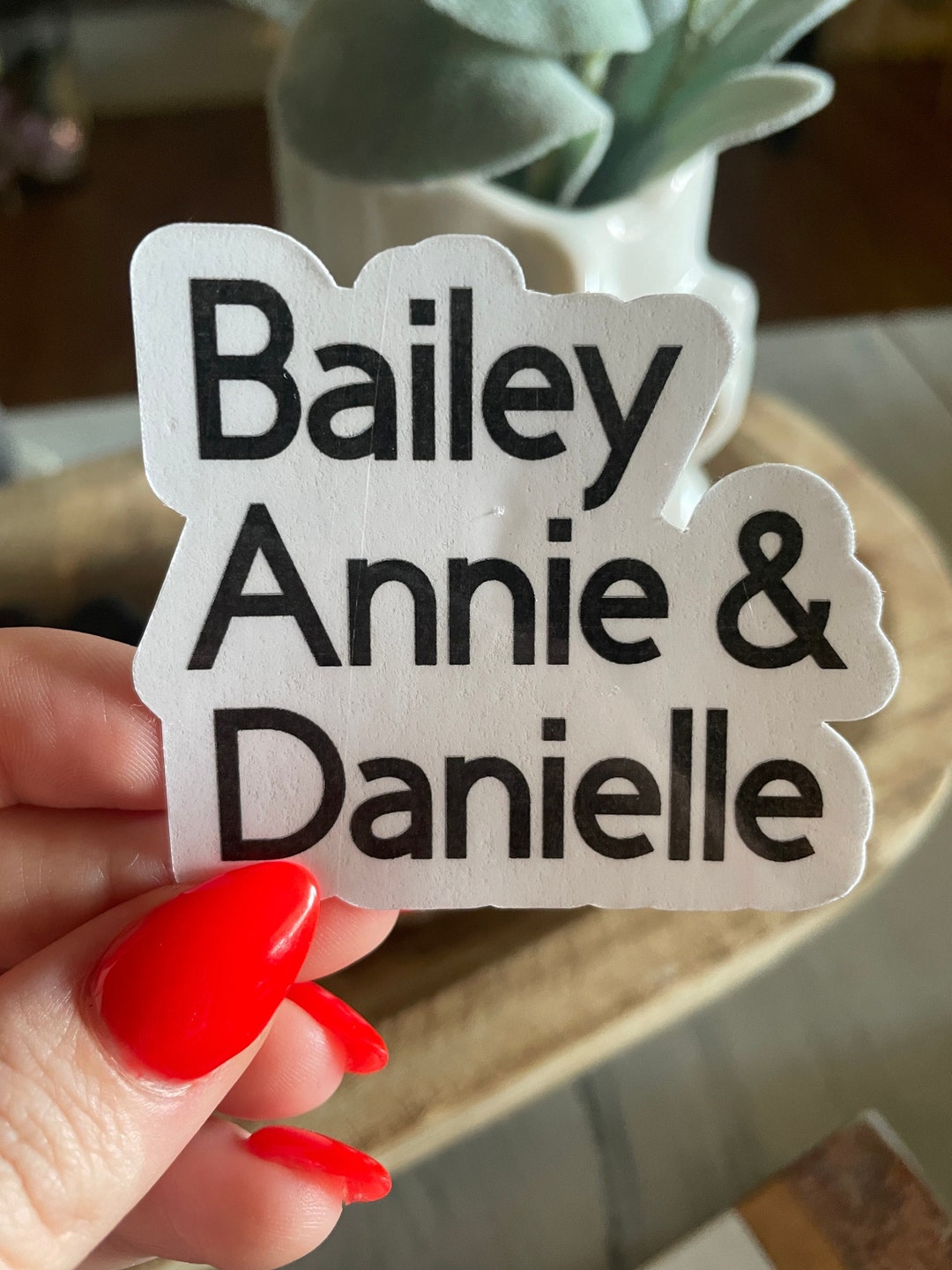 Bailey, Annie & Danielle Sticker - Etsy