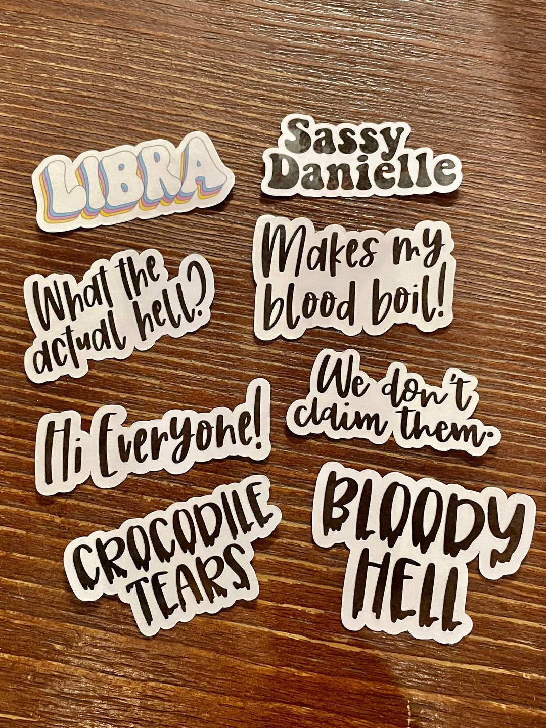 Danielle Kirsty Sticker Pack (8) - Etsy