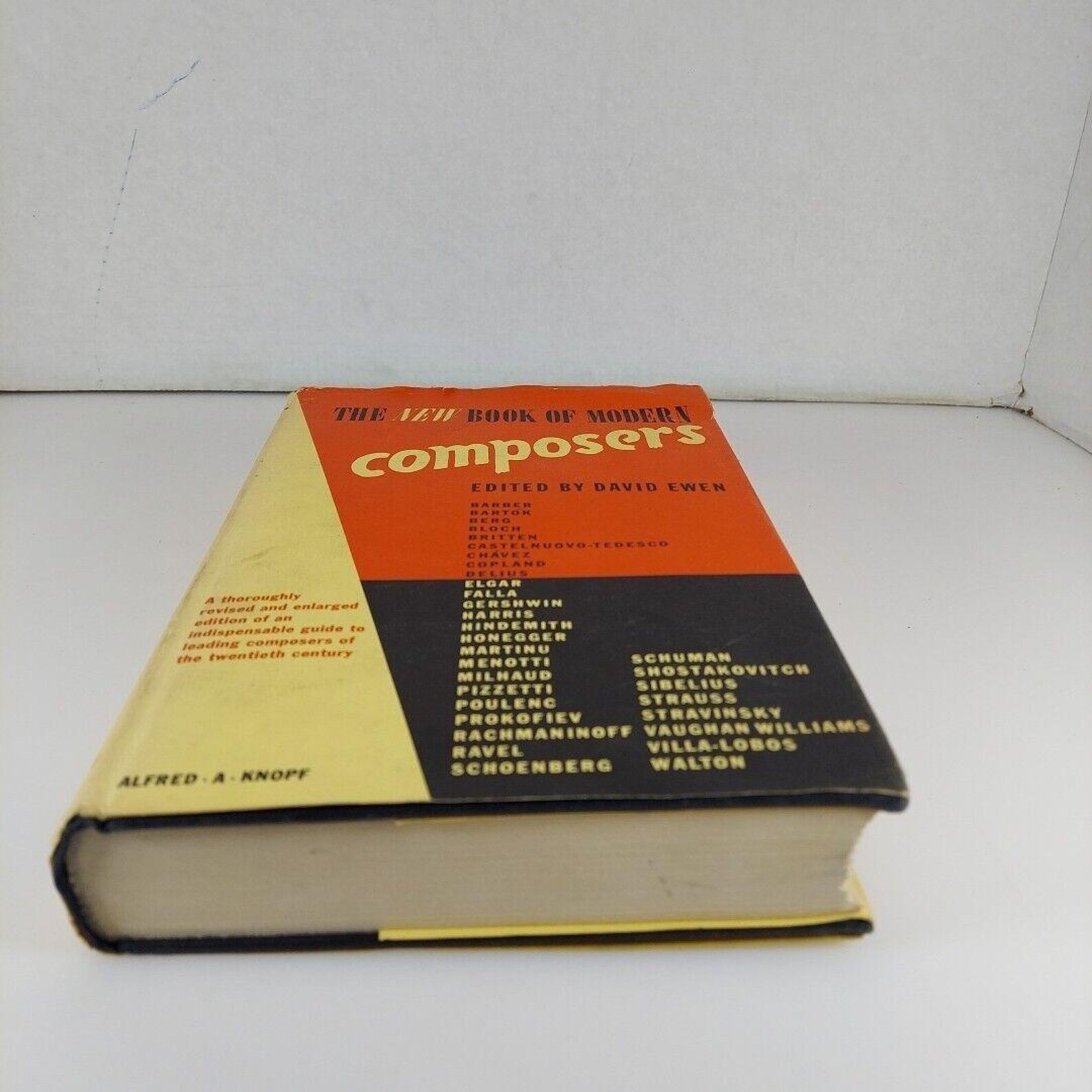 The New Book of Modern Composers David Ewen 1961 Revised Enlarged ...