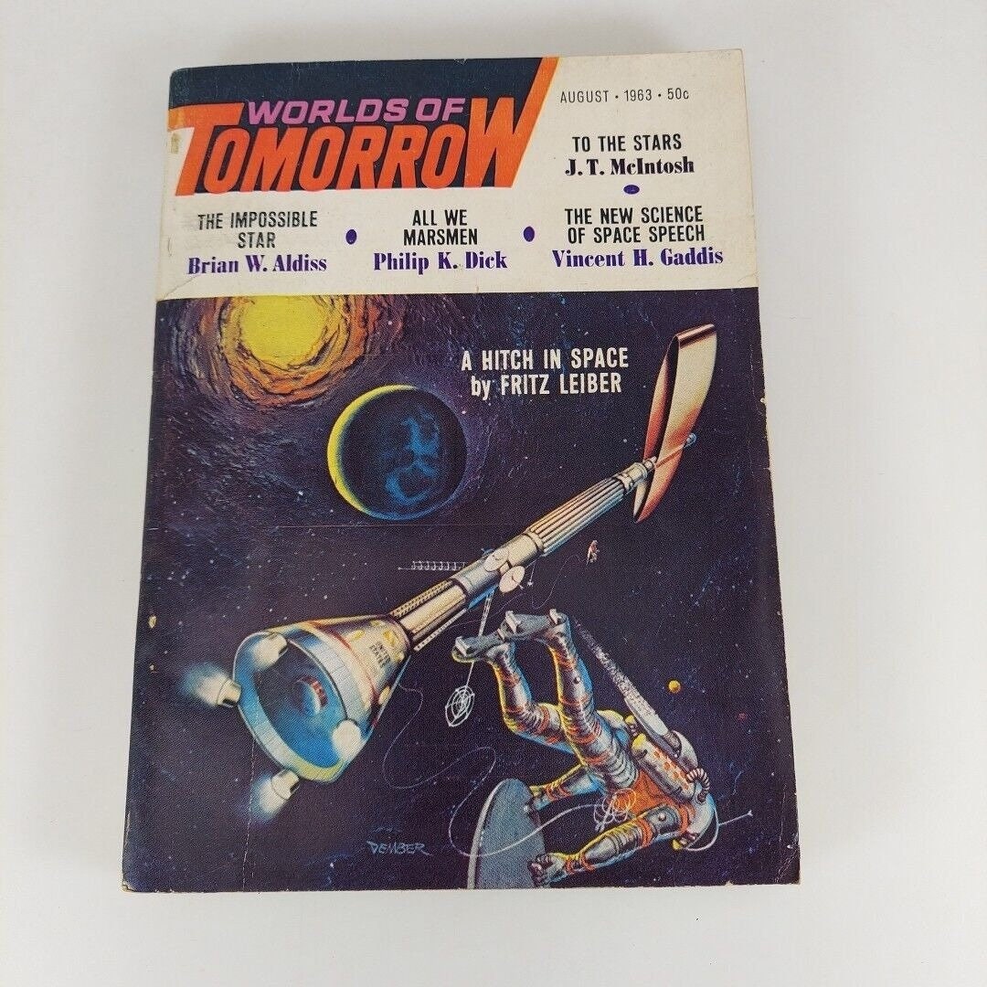 Worlds of Tomorrow Vol 1 No 3 Aug 1963 Phillip K Dick Brian - Etsy