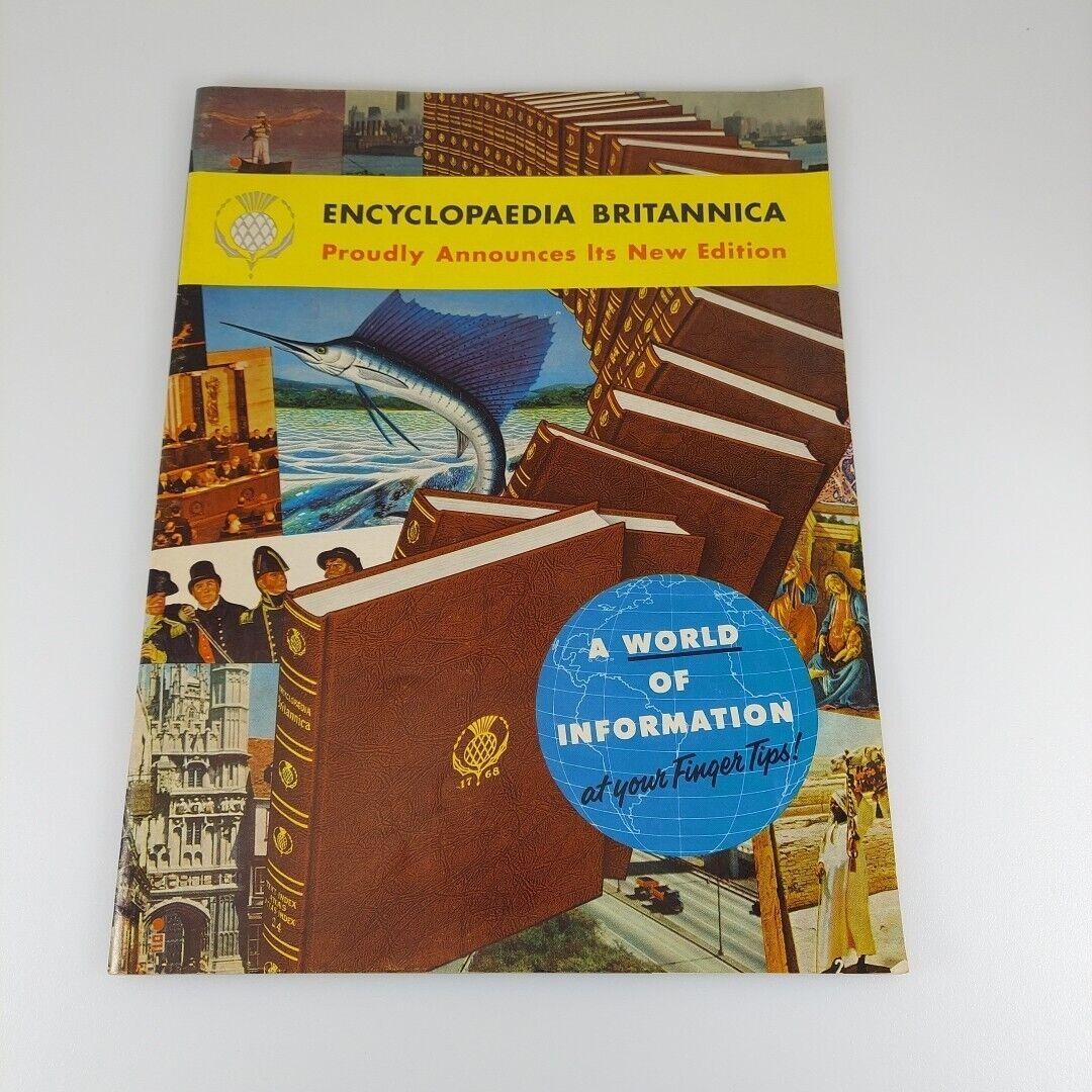 Encyclopedia Britannica New Edition Ad Booklet 1950's Era Illustrated ...