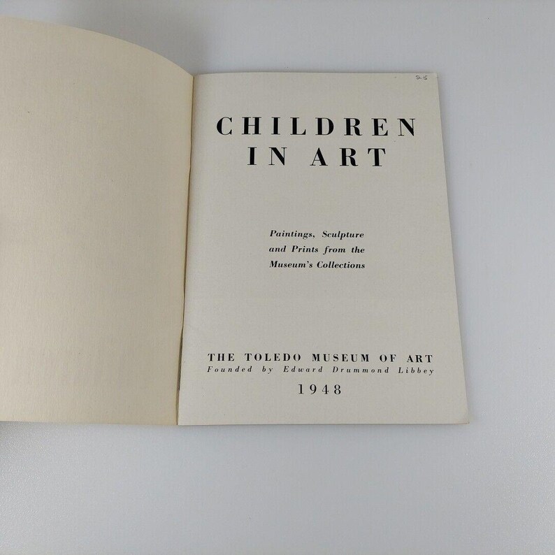 Children in Art the Toledo Museum of Art Illustrated Booklet 1948 - Etsy