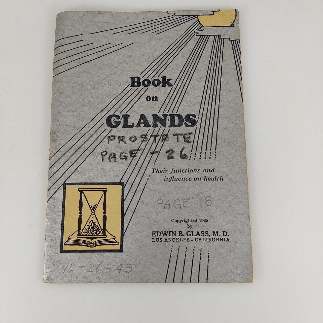 Book on Glands the Ductless Glands Their Functions and Influence on ...