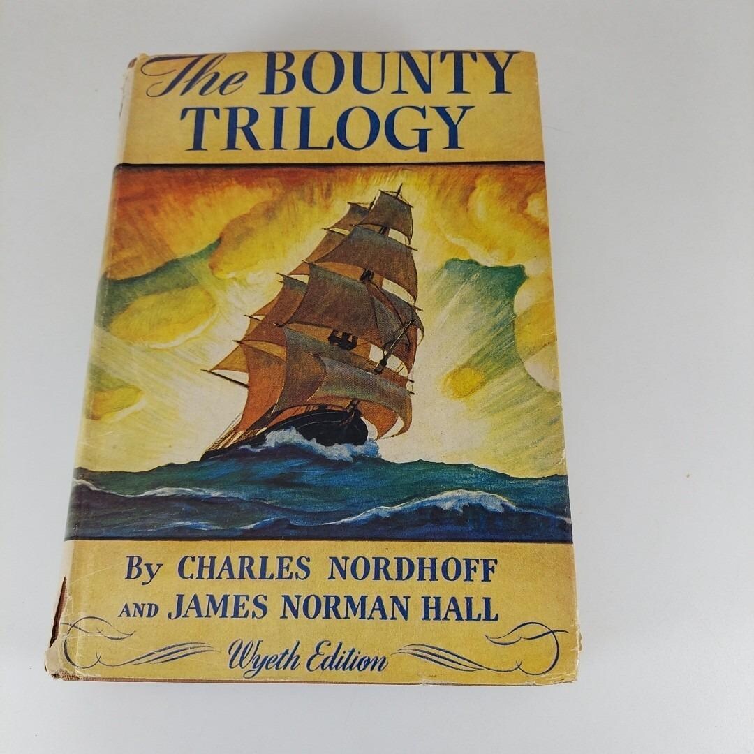 The Bounty Trilogy Nordhoff & Hall, Wyeth Edition 1945 Grosset and ...